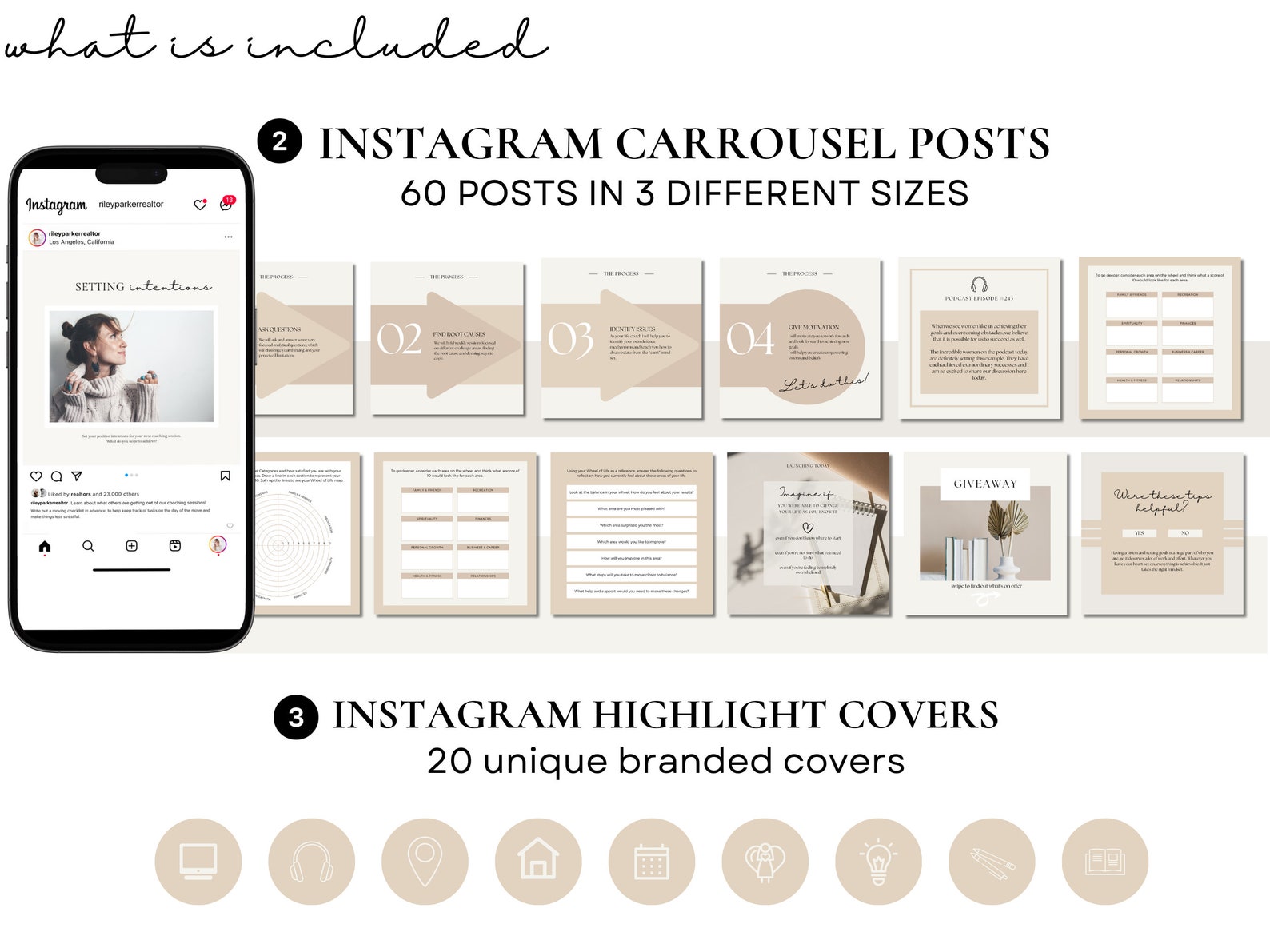 Modelos de Coaching para Instagram, Modelo Canva, Modelo de Life Coach ...