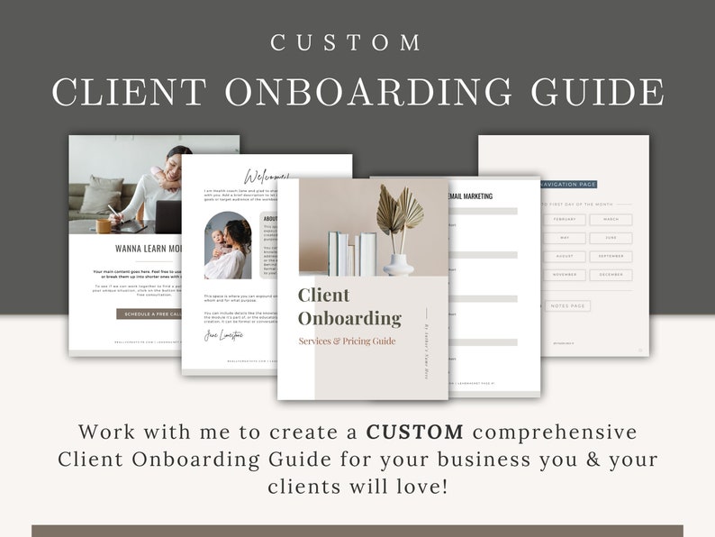 Custom New Client Onboarding Guide, Client Onboarding Packet ...