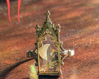 Cathedral Tiny Oddities Ring. Whimsigoth. Witch Rings. Wet Specimen ...