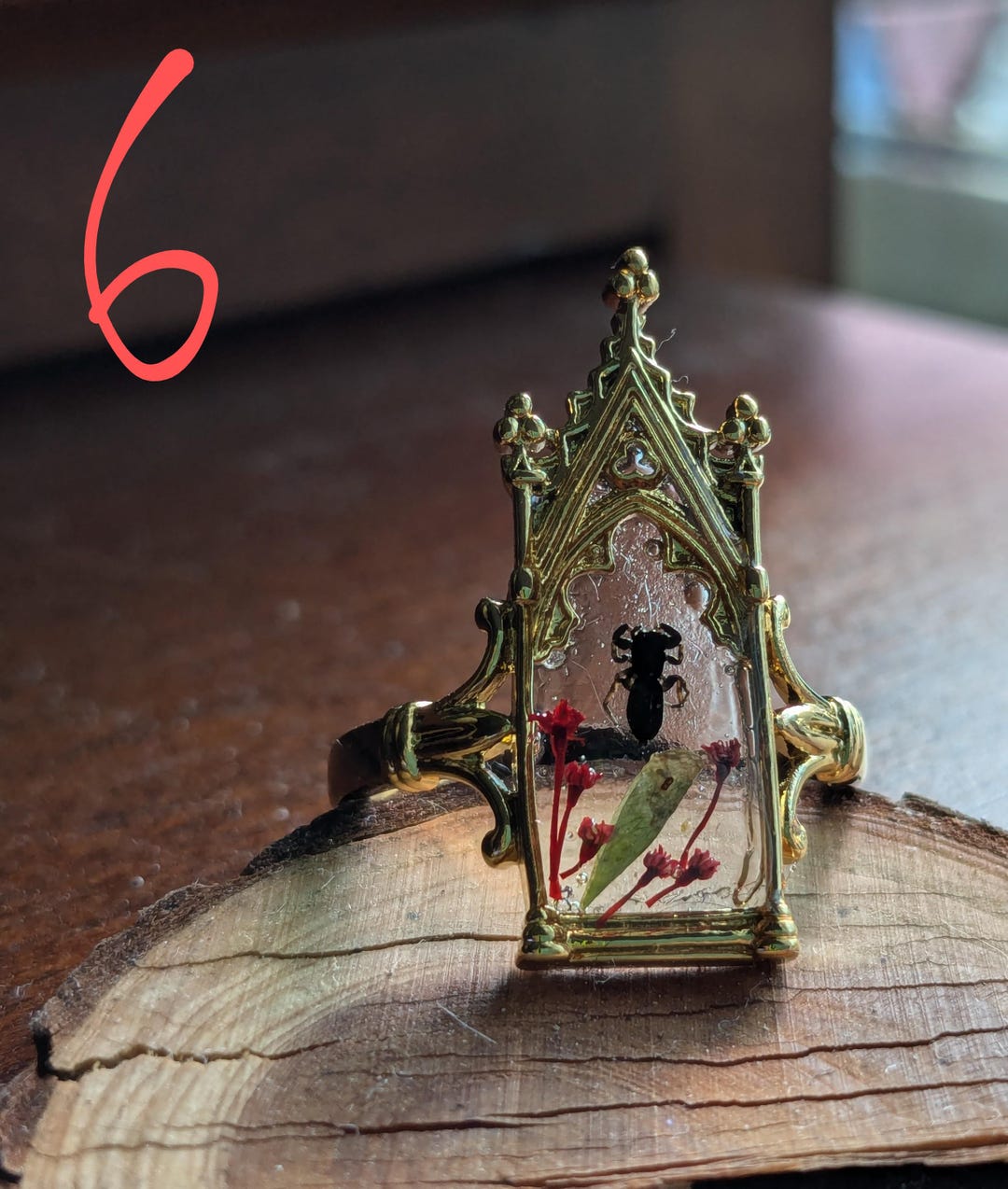 Cathedral Tiny Oddities Ring. Whimsigoth. Witch Rings. Wet Specimen ...