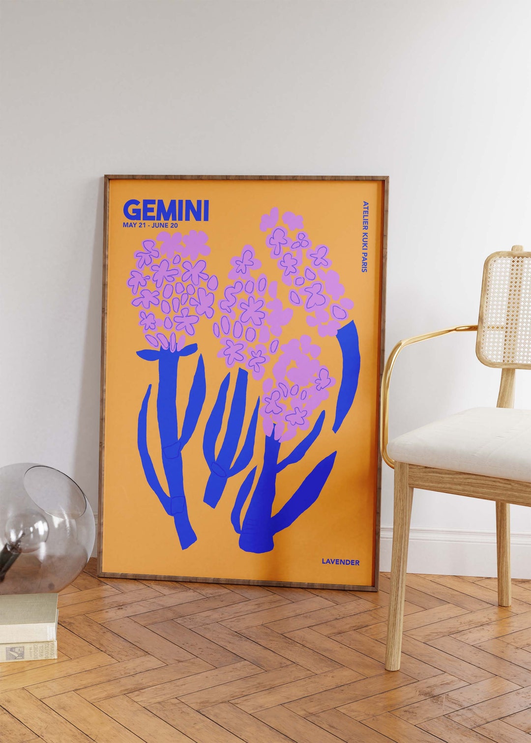 Gemini Wall Art | Zodiac Poster | Astrology Wall Decor | Zodiac Sign ...