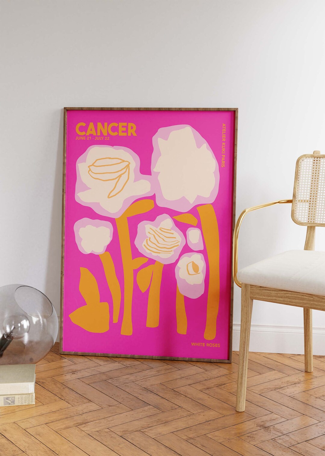 Cancer Wall Art | Zodiac Poster | Astrology Wall Decor | Zodiac Sign ...