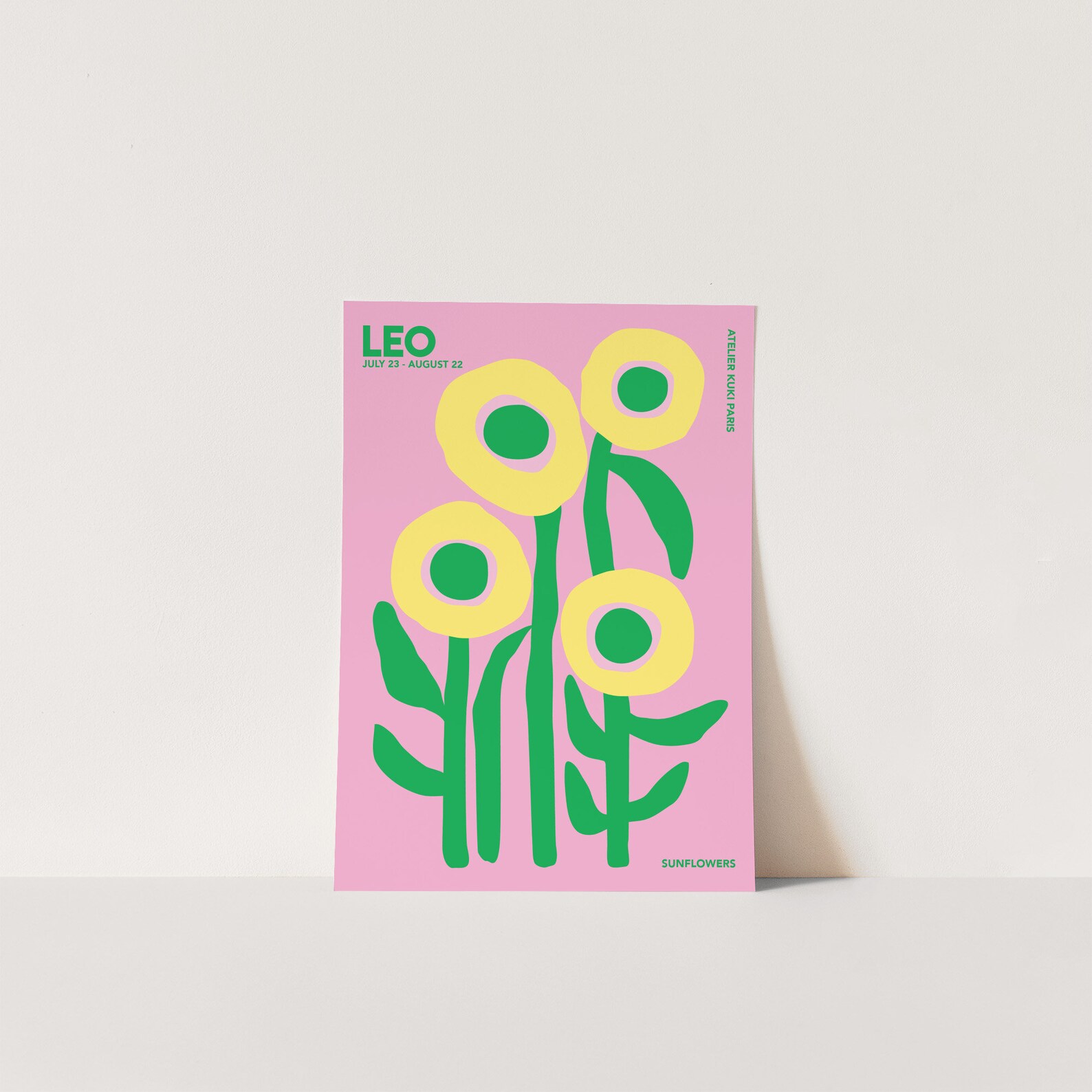 Leo Print Zodiac Poster Gift Astrology Wall Decor Zodiac - Etsy