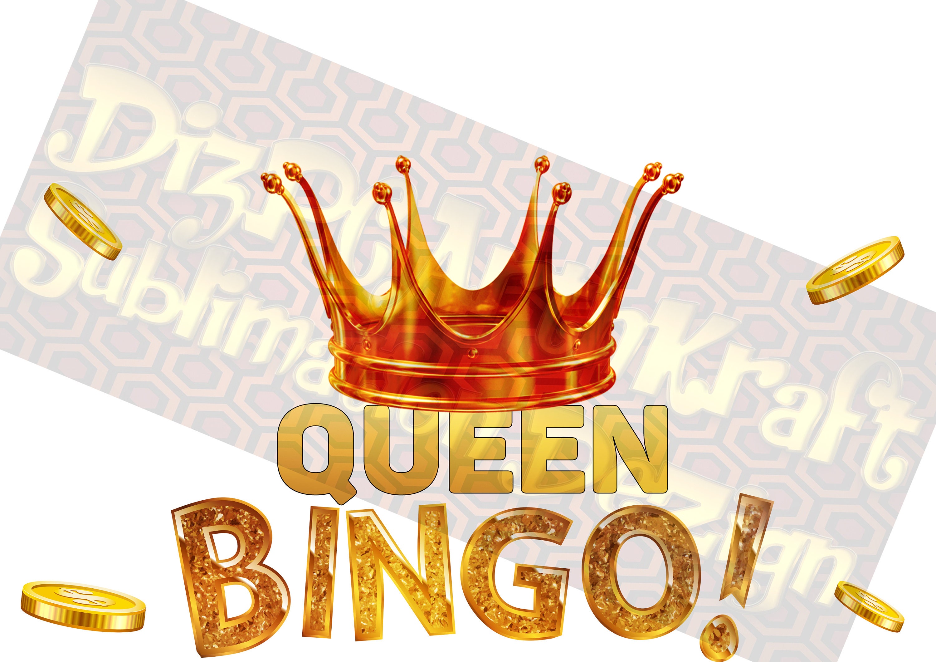 Bingo Sublimation Design - Etsy