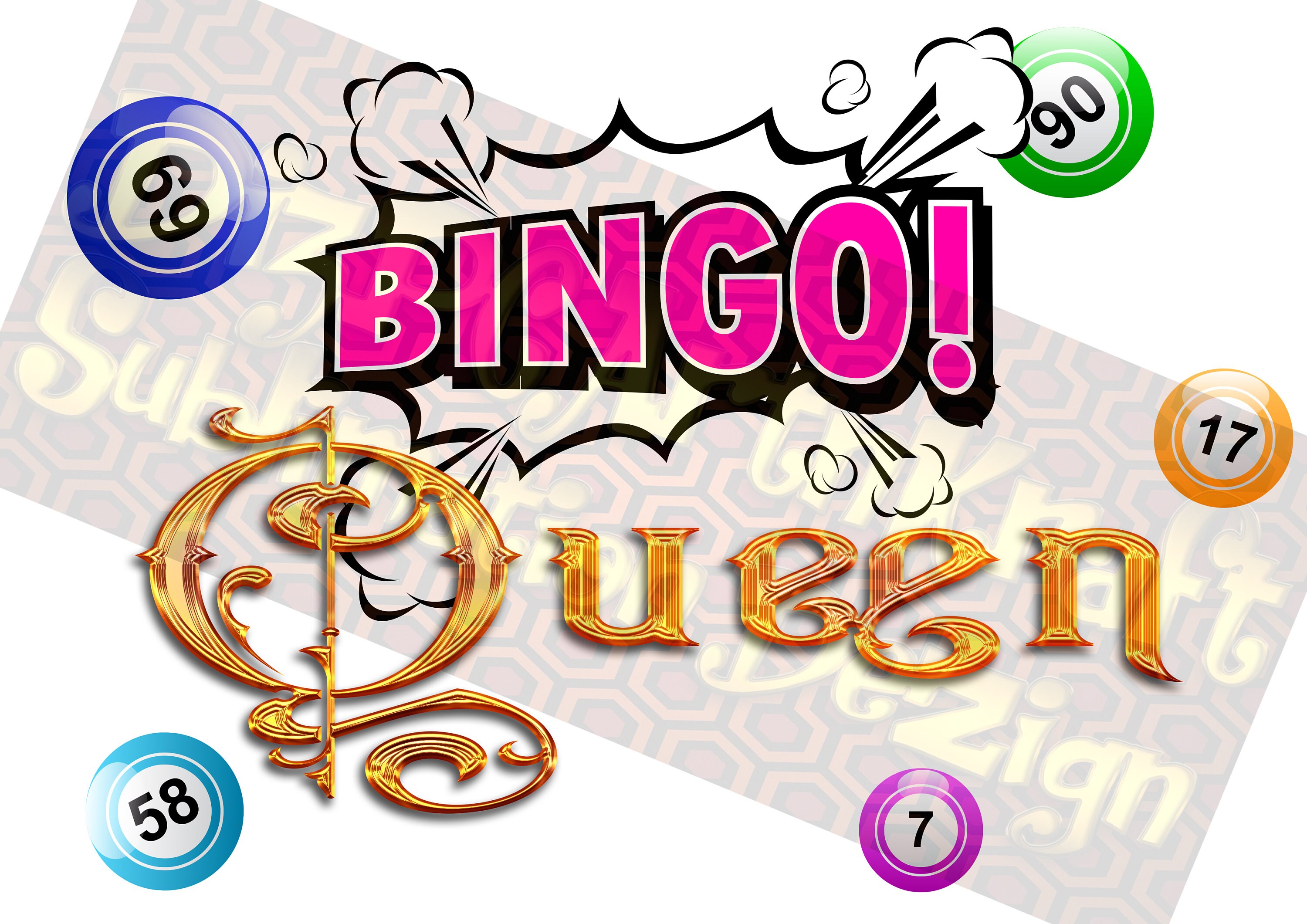 Bingo Sublimation Design - Etsy