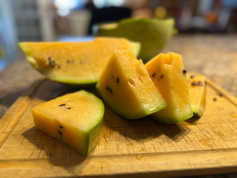 Rare Yellow-meat Watermelon SEEDS With Light Gray-green Skin. - Etsy