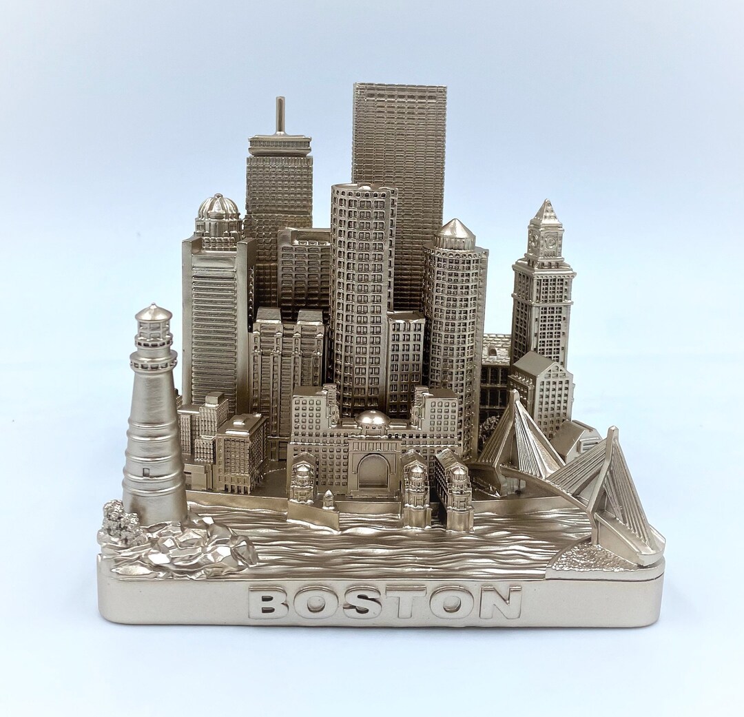 Boston 3D City Famous Building Model Statue Souvenir Decoration for ...