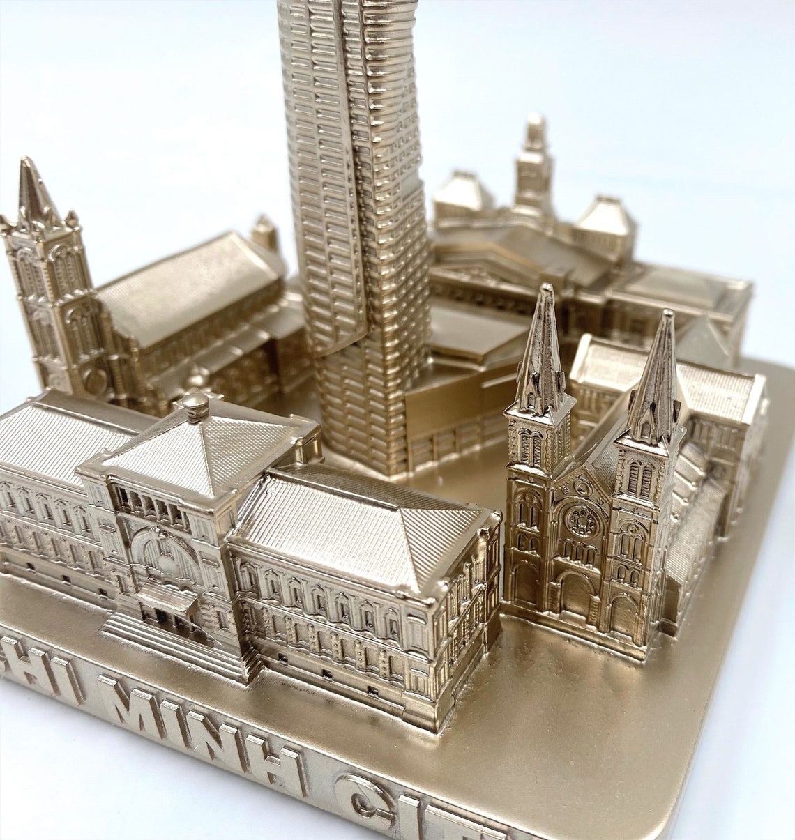 Ho Chi Minh 3D City Famous Building Model Statue Souvenir | Etsy