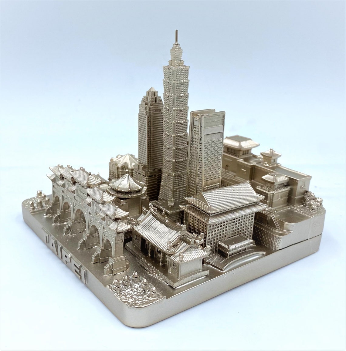 Taipei 3D City Famous Building Model Statue Souvenir | Etsy