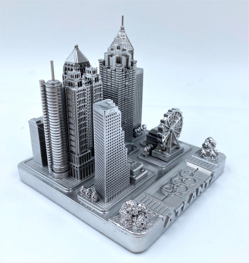 Atlanta 3D City Famous Building Model Statue Souvenir | Etsy