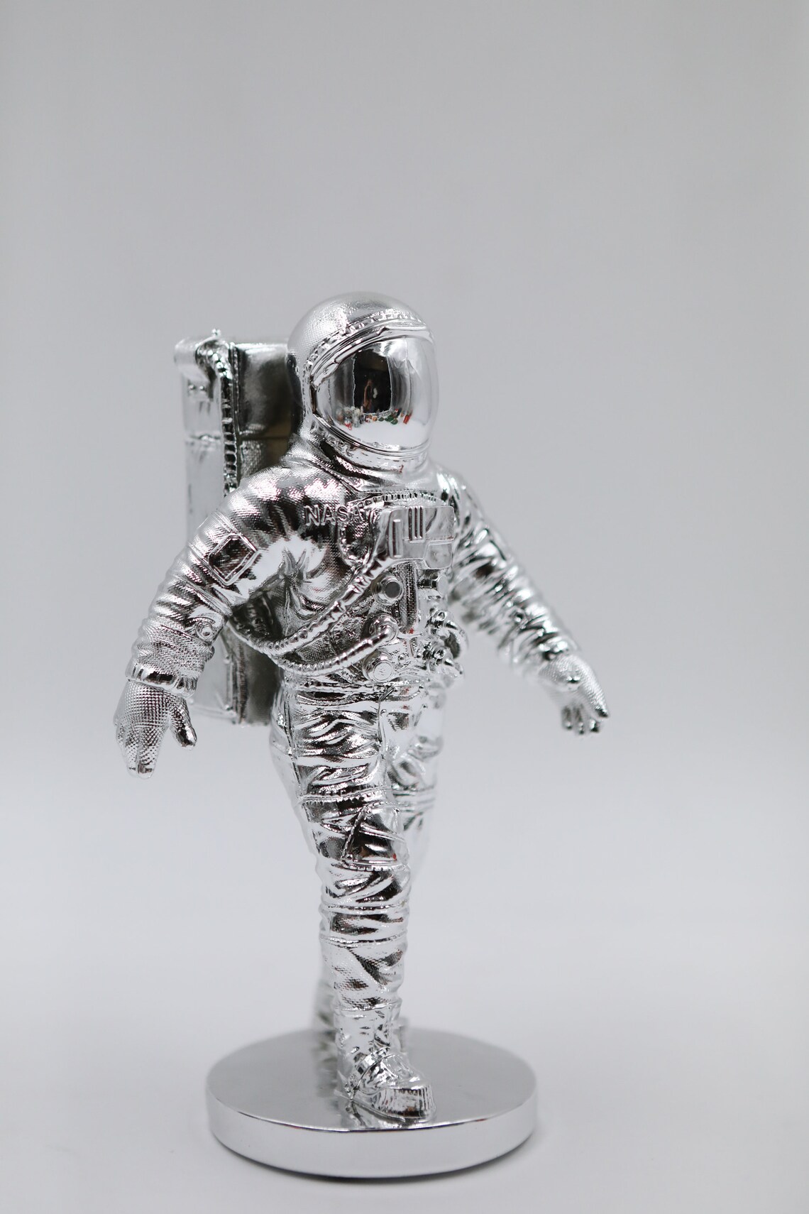 NASA Astronaut Figurine Electroplate Silver Statue for Home - Etsy