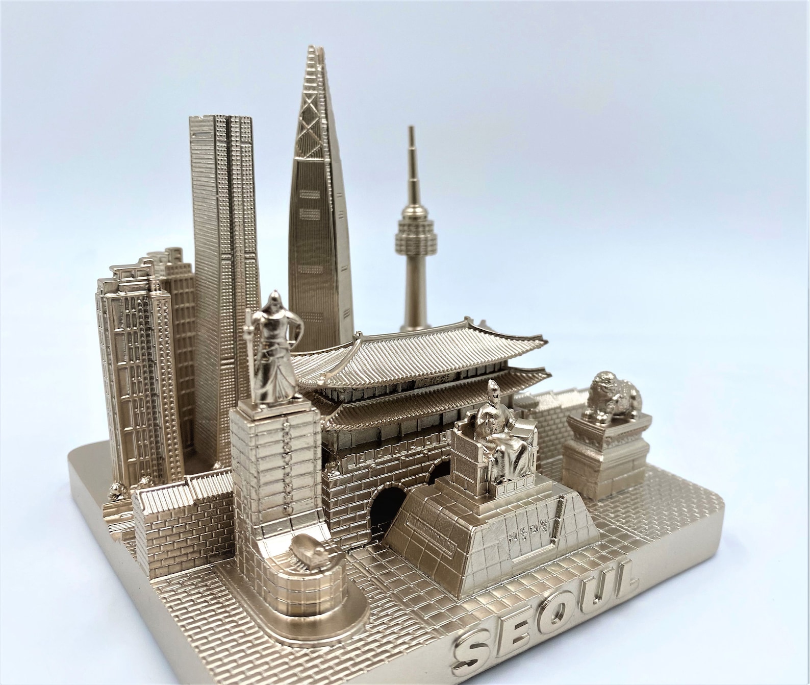 Seoul 3D City Famous Building Model Statue Souvenir Decoration for Home ...