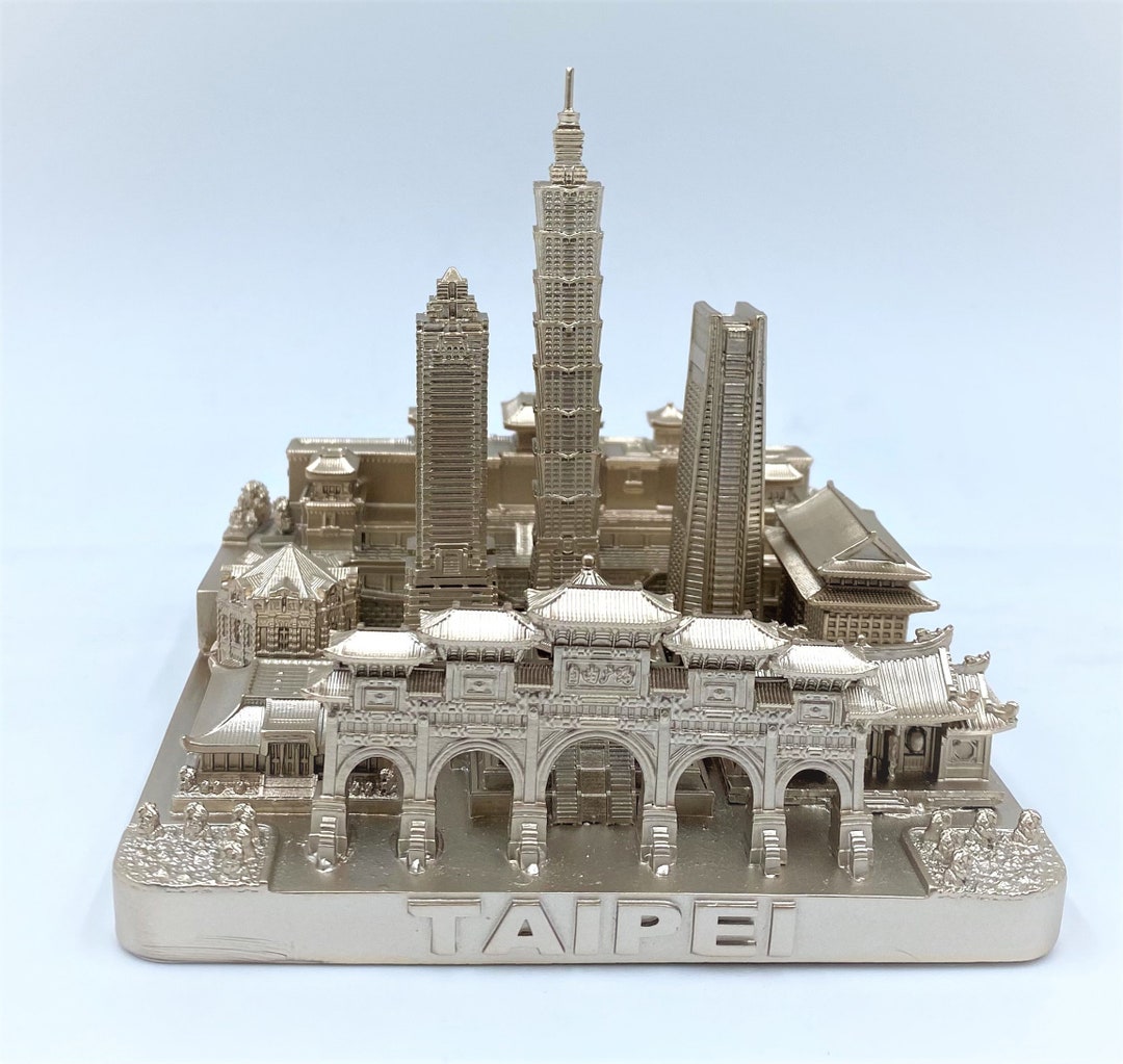 Taipei 3D City Famous Building Model Statue Souvenir Decoration for ...