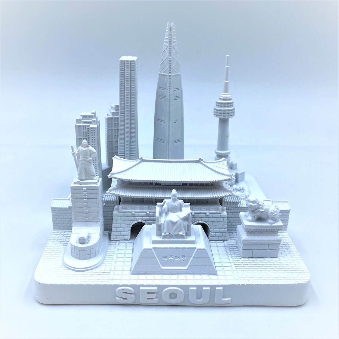 Seoul 3D City Famous Building Model Statue Souvenir Decoration | Etsy