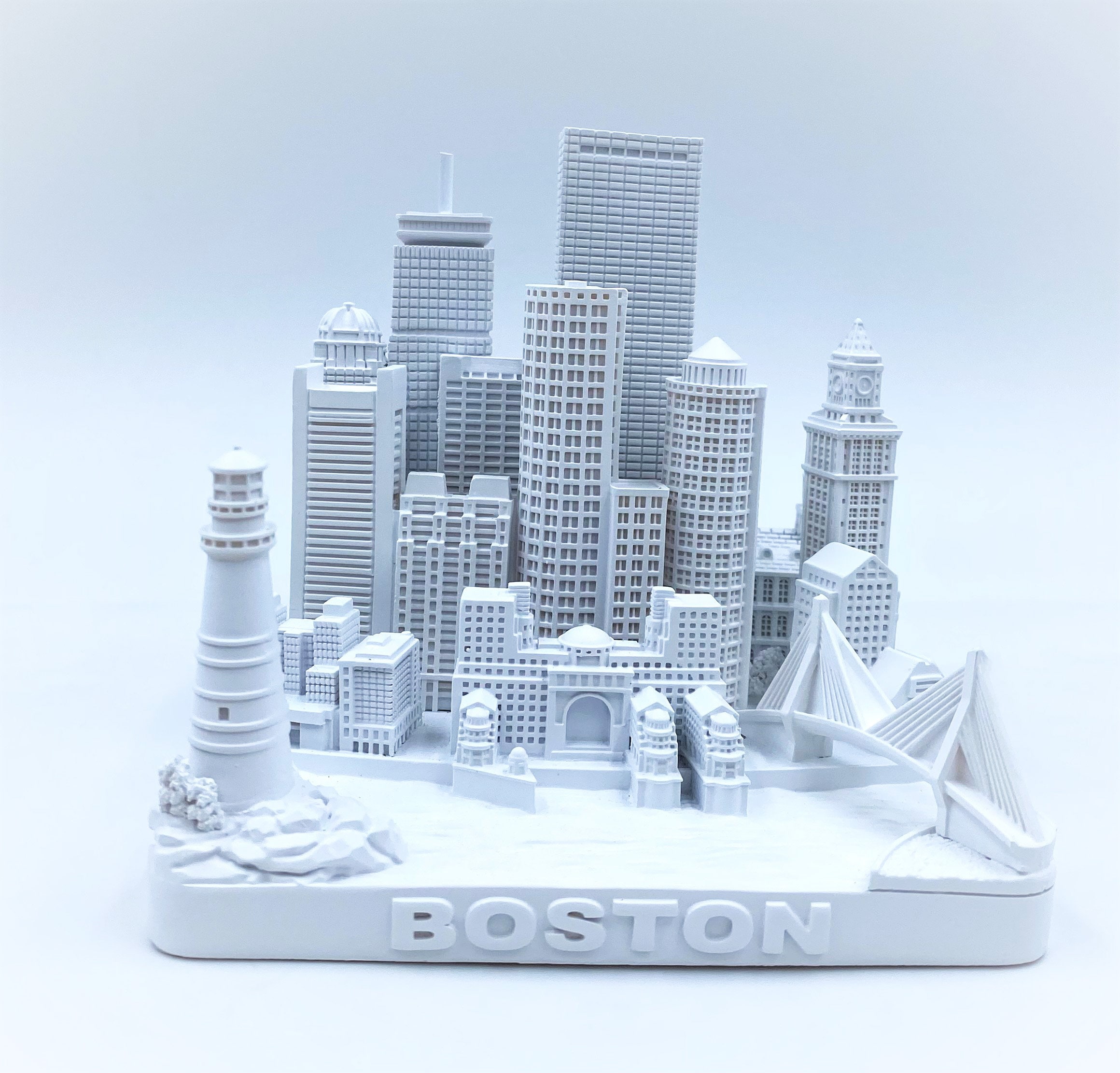 Boston 3D City Famous Building Model Statue Souvenir | Etsy