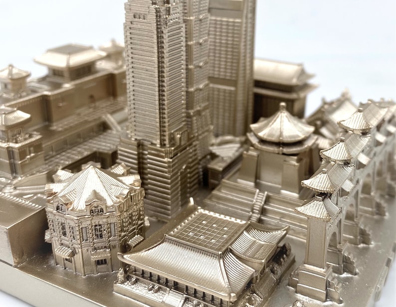 Taipei 3D City Famous Building Model Statue Souvenir | Etsy
