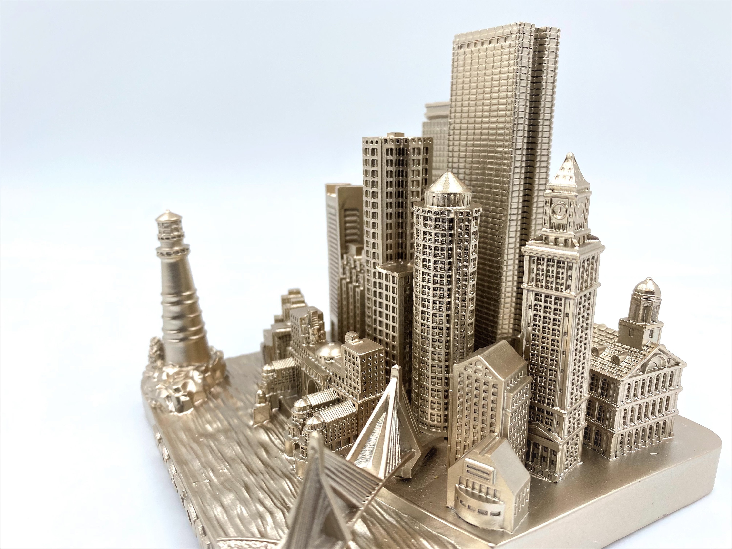 Boston 3D City Famous Building Model Statue Souvenir | Etsy