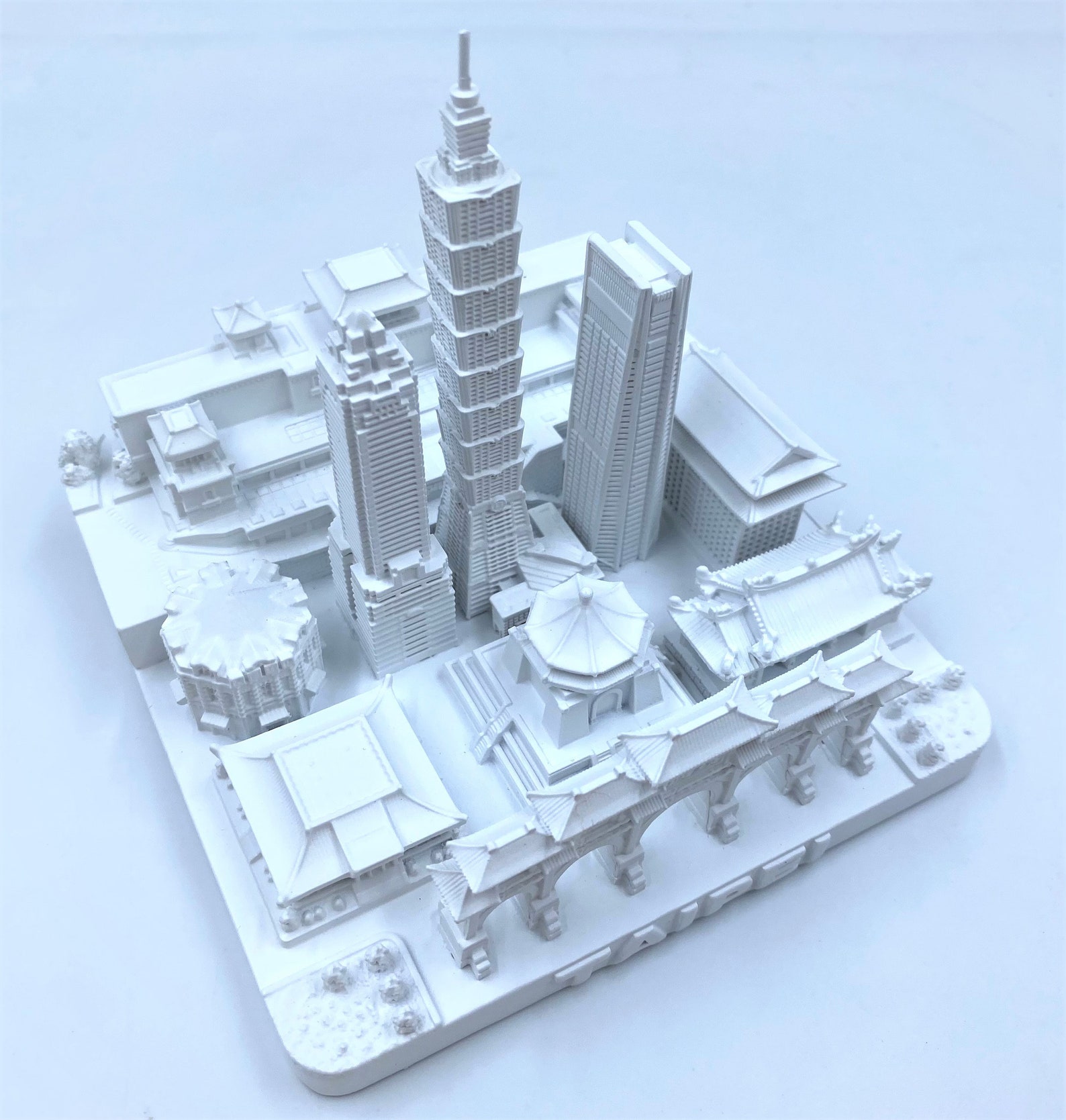 Taipei 3D City Famous Building Model Statue Souvenir | Etsy