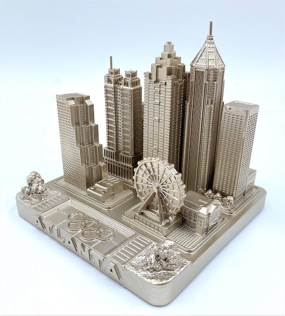 Atlanta 3D City Famous Building Model Statue Souvenir | Etsy