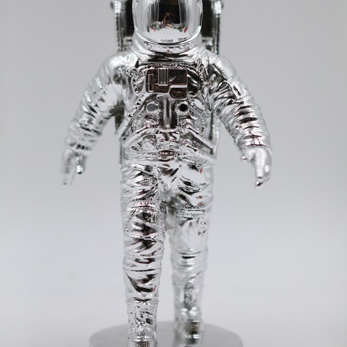 NASA Astronaut Figurine Electroplate Silver Statue for Home - Etsy