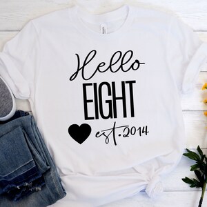 Hello Seven SVG, Est 2015 Svg, Seventh Birthday Svg, Seven Years Old ...