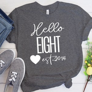 Hello Seven SVG, Est 2015 Svg, Seventh Birthday Svg, Seven Years Old ...