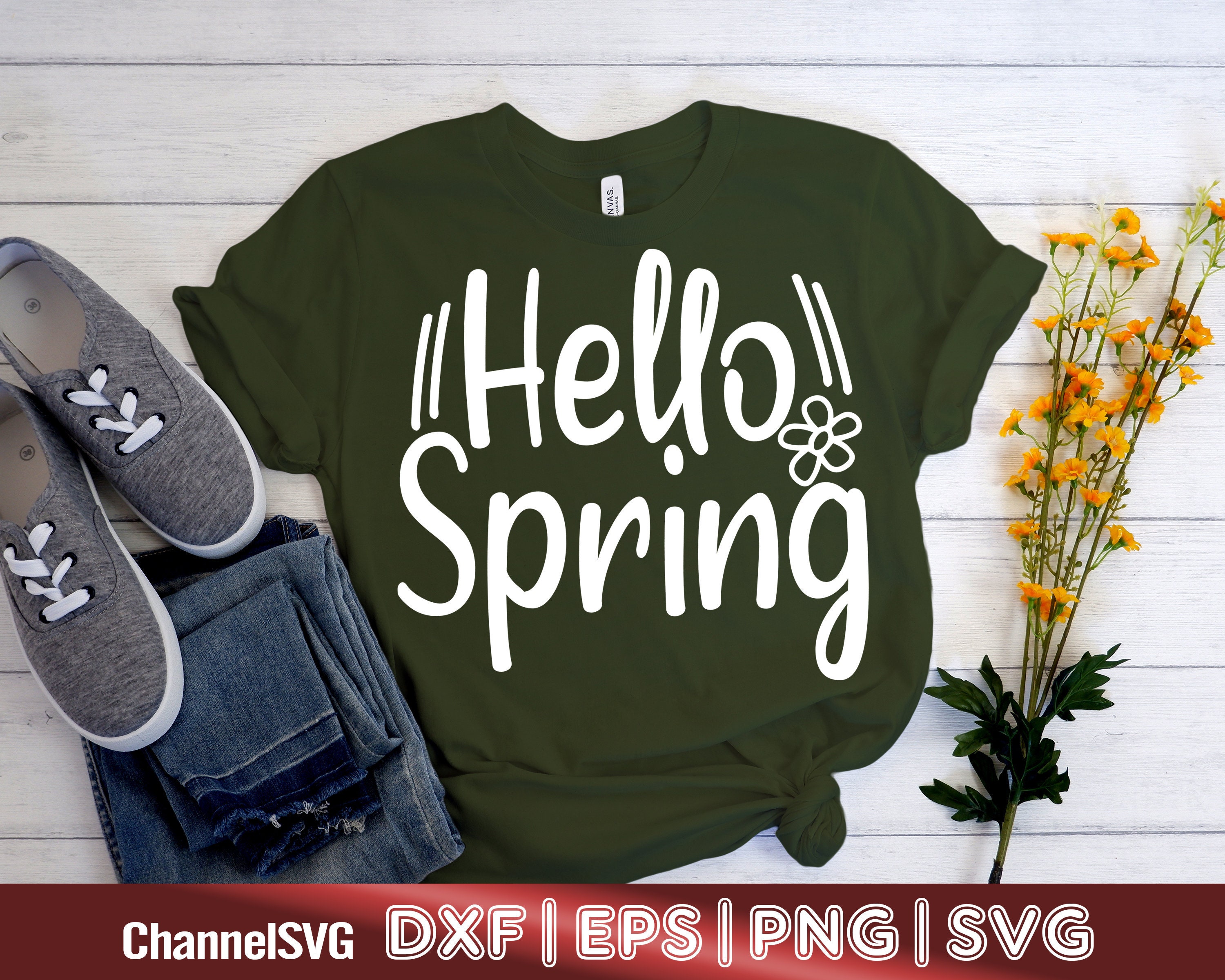 Spring Flower Svg Getting A Dose Of Vitamin D Spring SVG Hello Spring ...