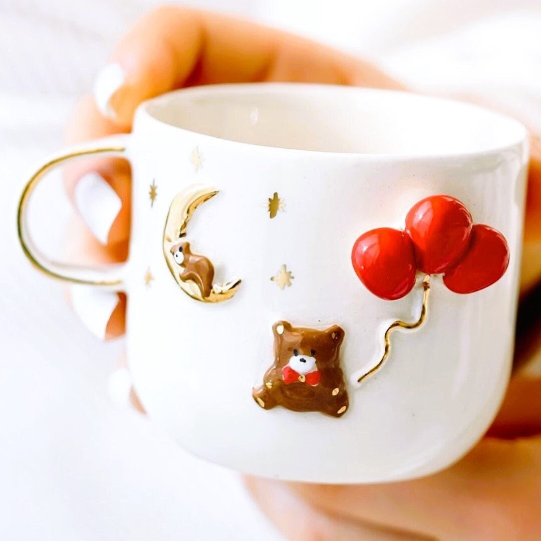 Teddy Bear Mug, Teddy Mug, 10 Oz, Christmas Mug, Teddy Bear Cup, Teddy ...