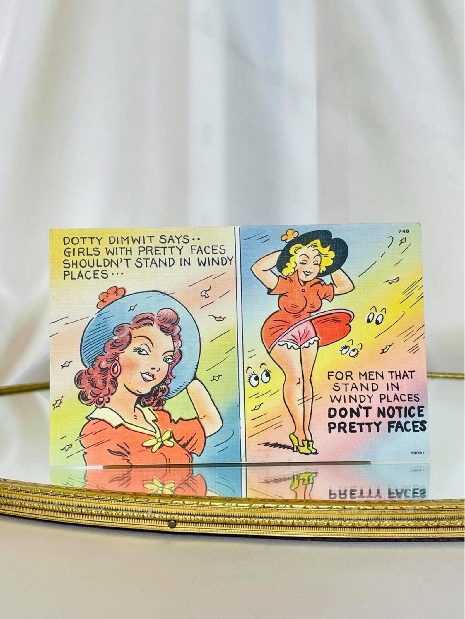 Dotty Vintage 1940s Adult Humor Illustrated Postcards Etsy