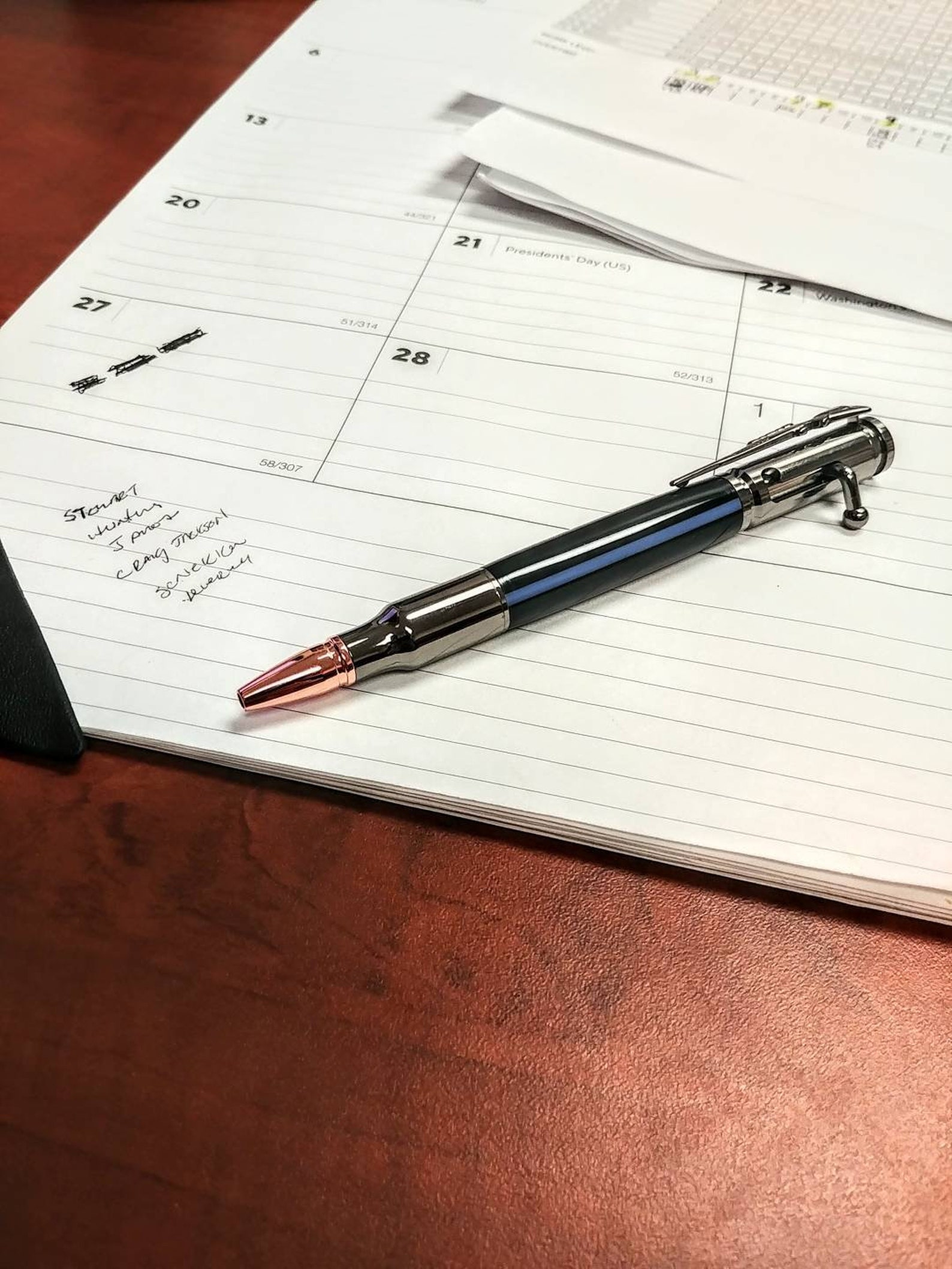 Thin Blue Line Pen - Etsy