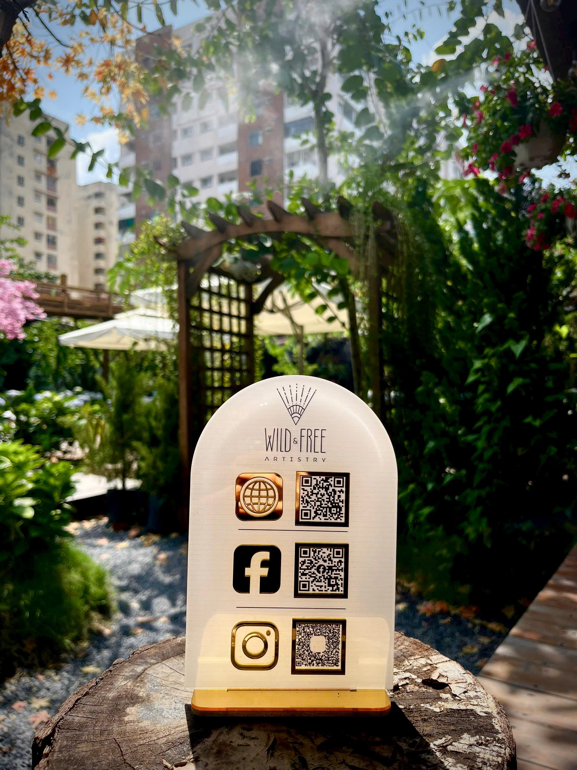 Scan to Pay QR Code Sign, Custom Acrylic Display With 3D Raised Metal ...