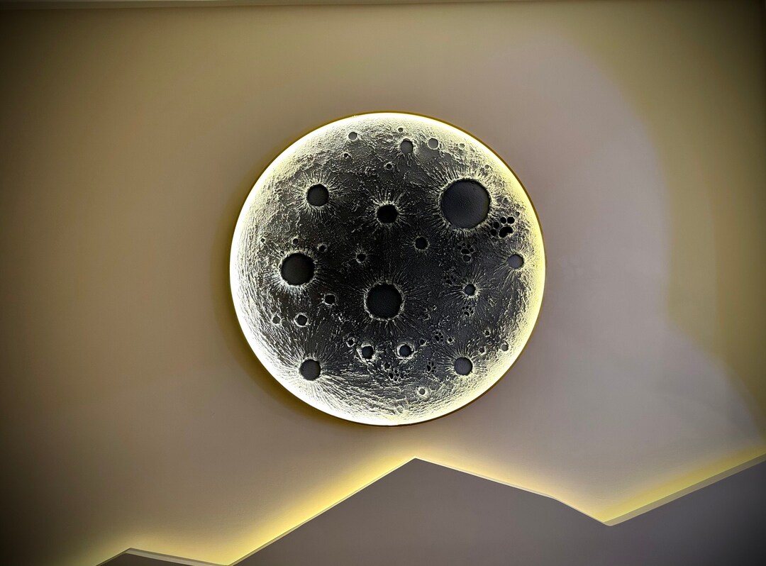 Moon Lamp 3D Wall Decor, Moon Lamp Night Light, Moon Light Lamp Girl ...