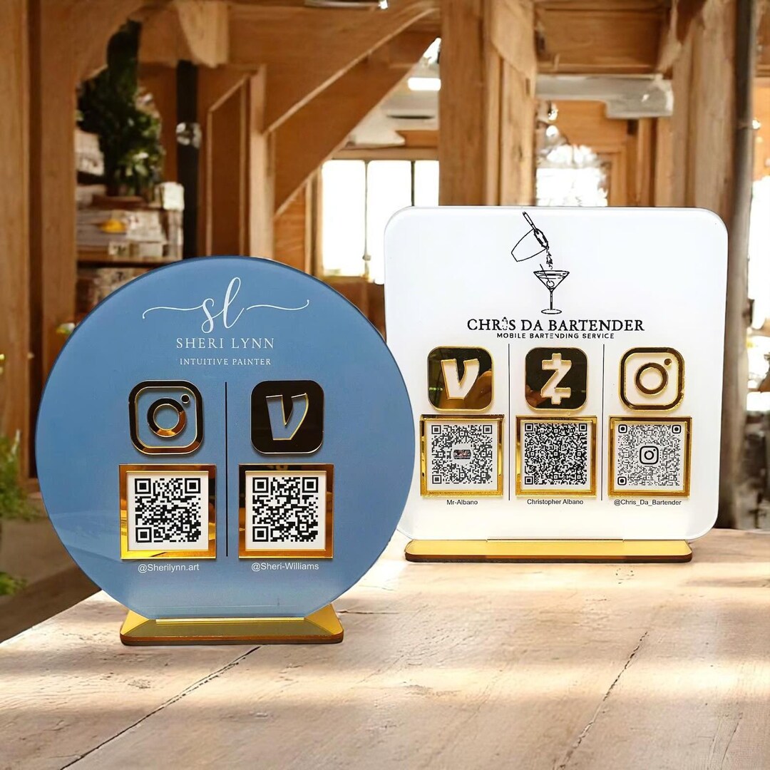 Custom QR Code Sign, Personalized QR Sign, Payment Method Sign, Shop ...