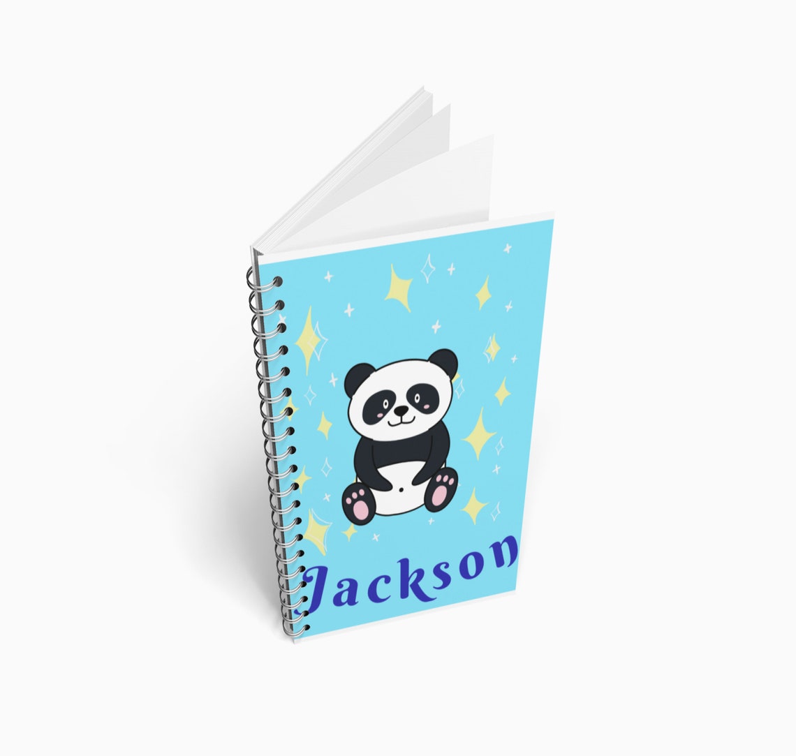 Panda Notebook Personalized With Ruled Line Pages, Panda Journal ...
