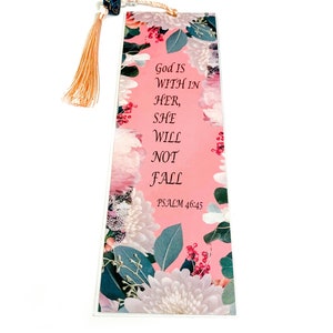 Floral Handmade Flower Psalm/bible Verse Bookmarks/ Scripture Bookmarks ...