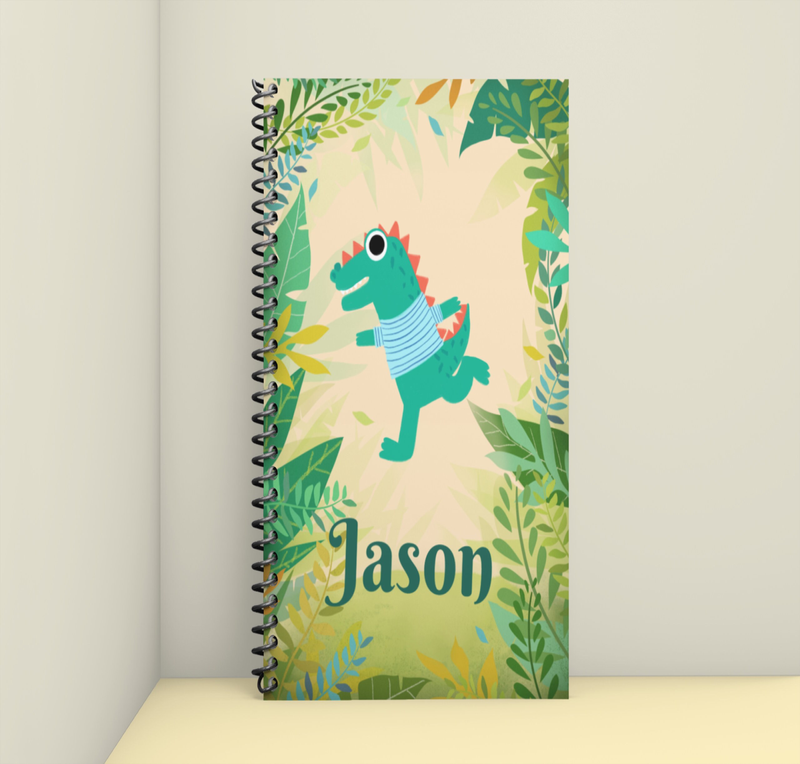 Dinosaur notebook/journal with Ruled Line Pages, boys Birthday Gift ...