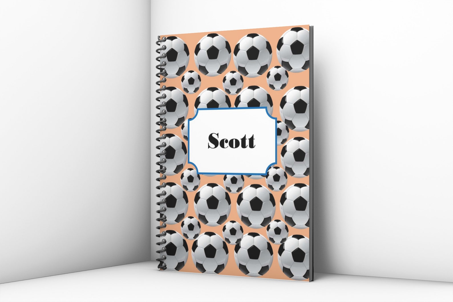 Personalized Sports Spiral Football Spiral Soccer Spiral - Etsy UK