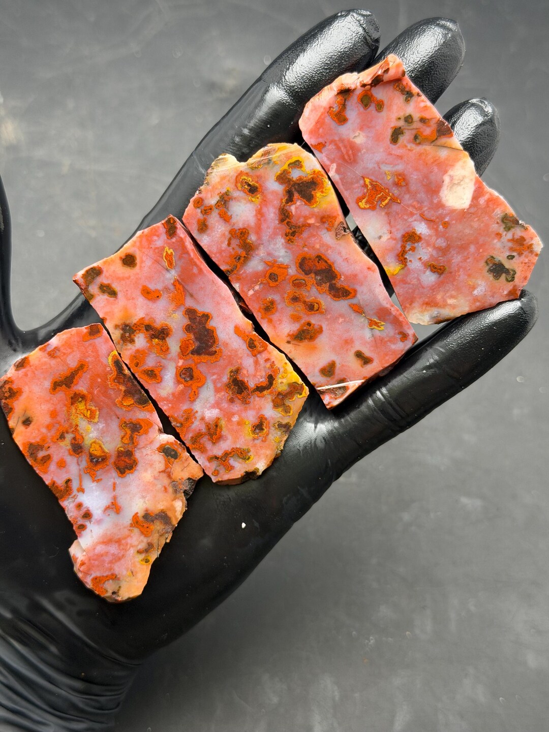 St. John’s Flower Agate Slabs - Arizona Lapidary - Etsy