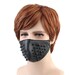 Black Spiked Leather Face Mask Punk Rivet Mask Biker Riding Mask Gothic ...