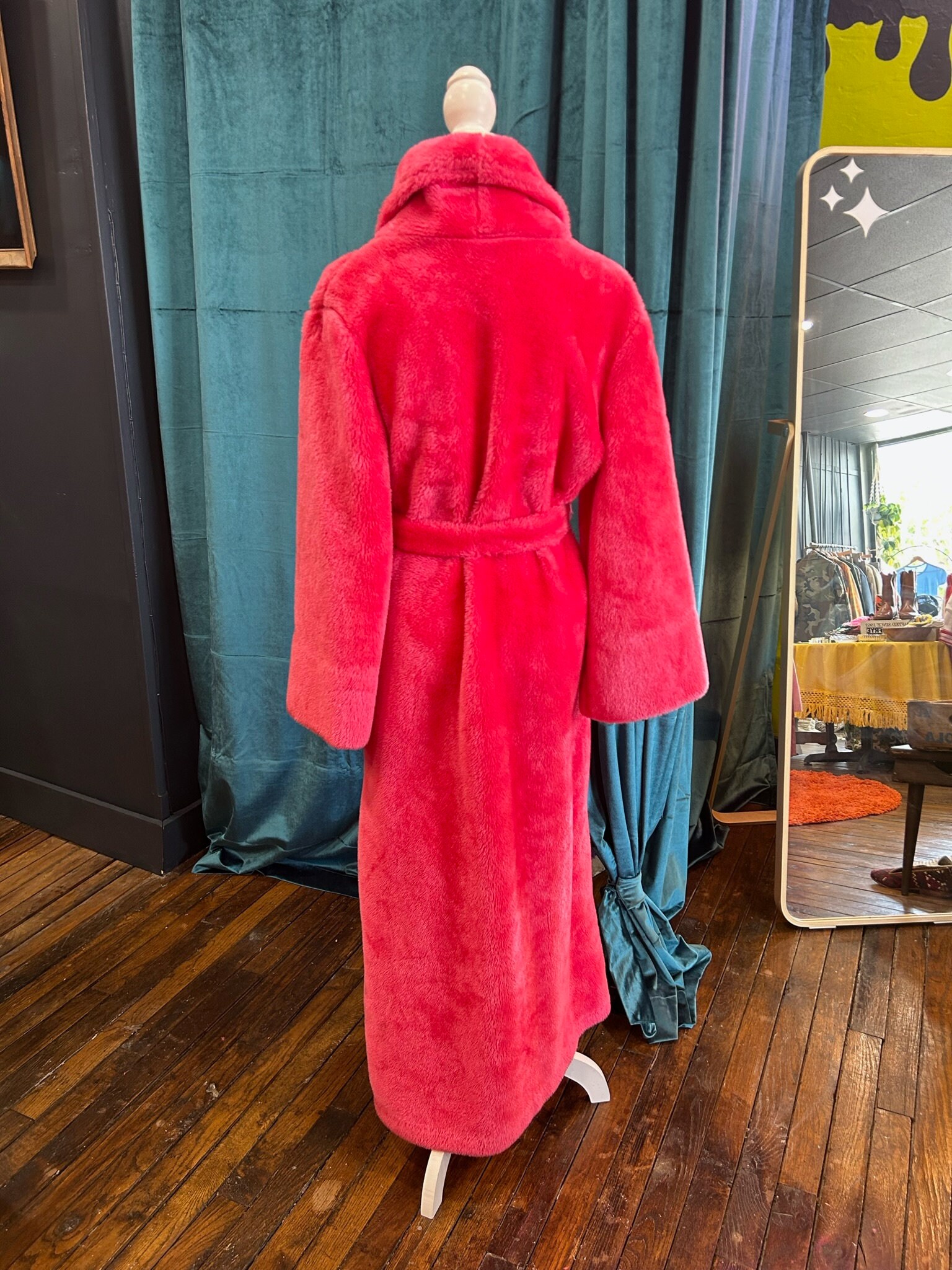 1960s Bubblegum Pink Fuzzy Robe - Etsy