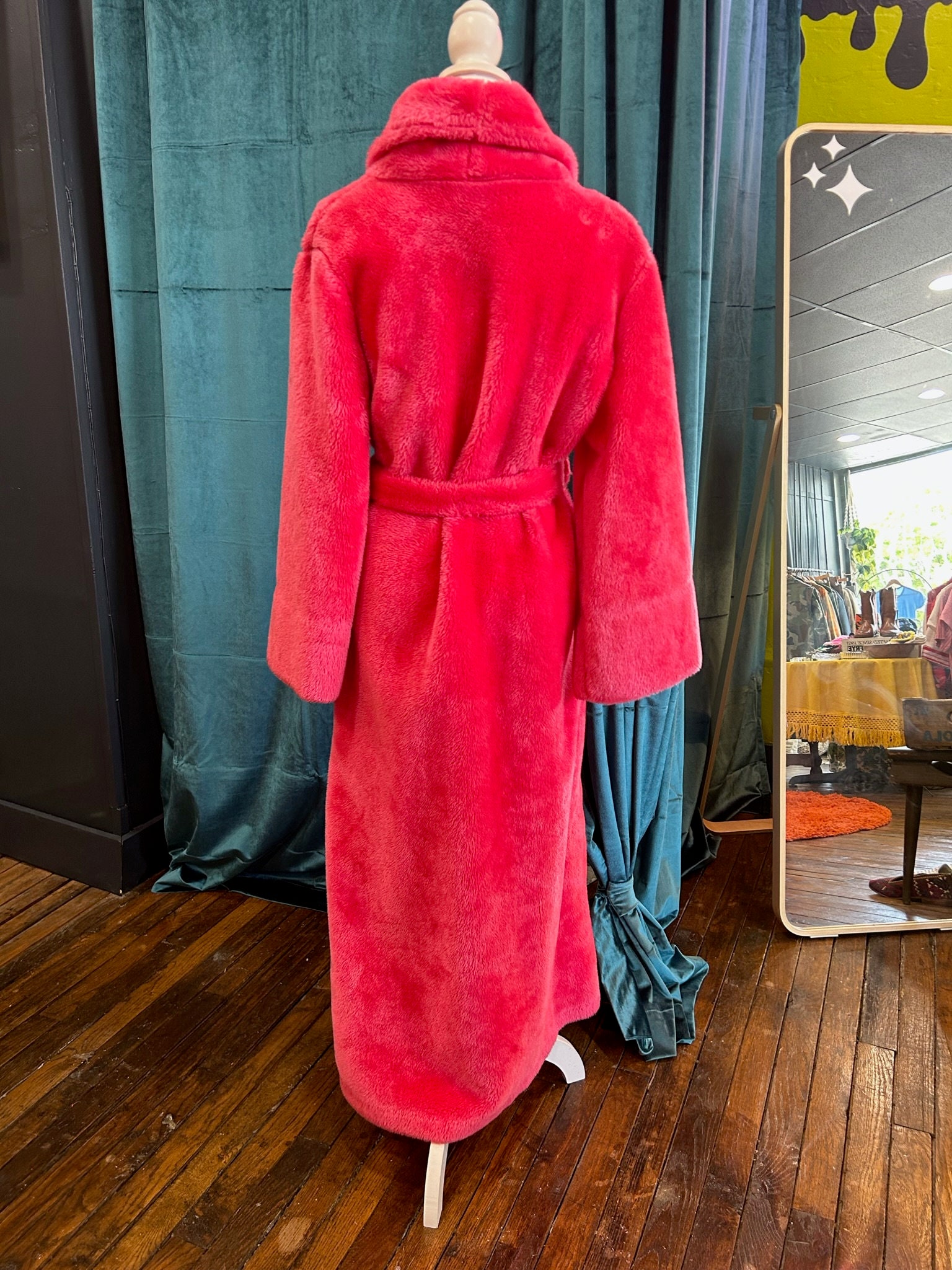 1960s Bubblegum Pink Fuzzy Robe - Etsy