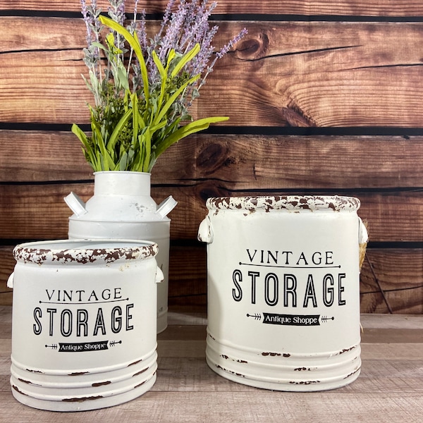 Rustic Container - Etsy