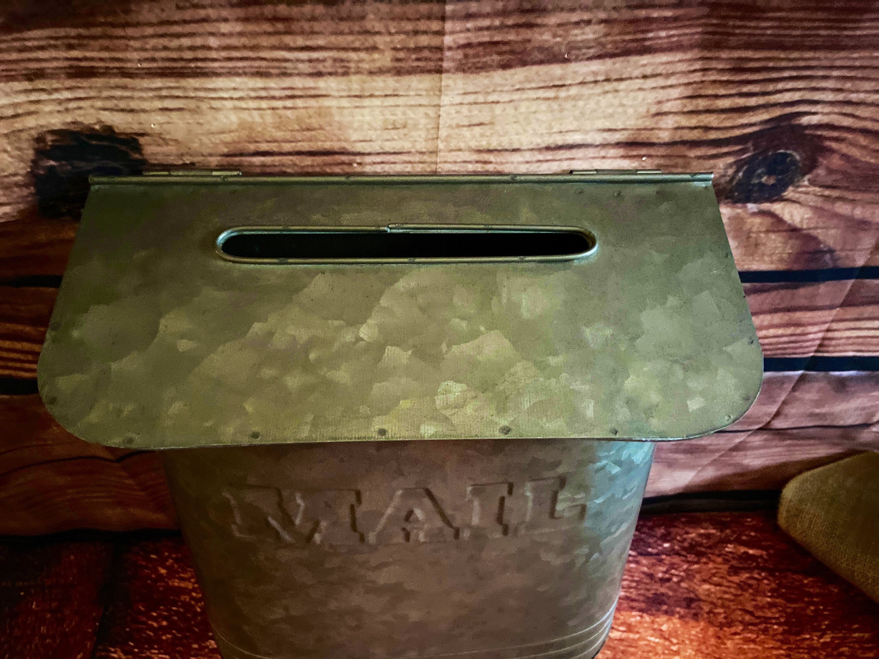 Galvanized Wall-mounted Mailbox With Hooks - Etsy