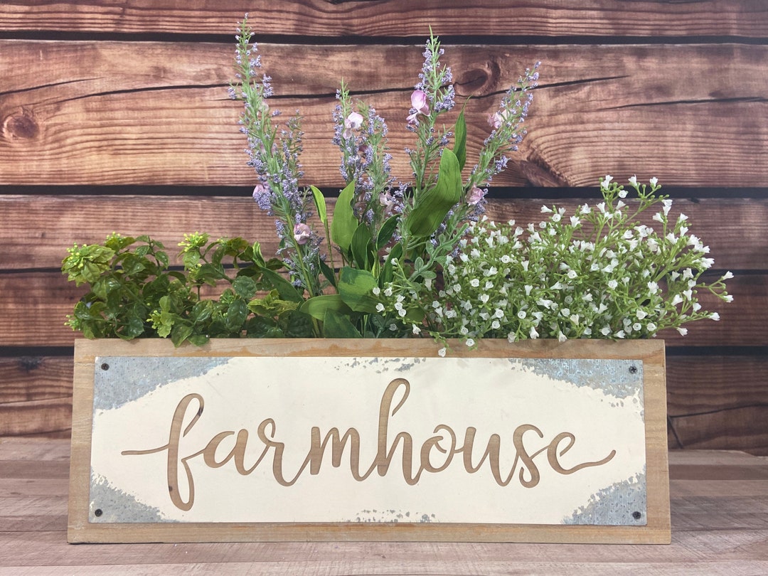 Wooden Farmhouse Storage Box - Etsy