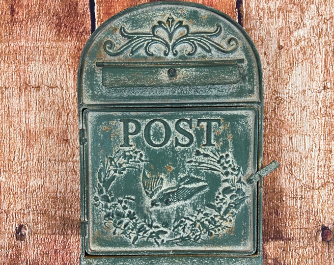 Rustic Post Box, Rustic Mailbox Decor, Decorative Mailbox, Farmhouse ...