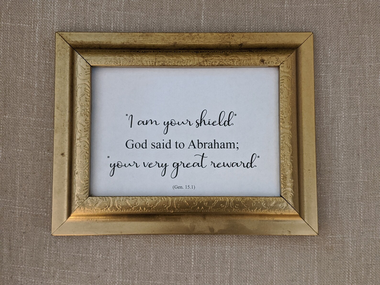 Bible Verse Printable, i Am Your Shield, Your Very Great Reward Digital ...