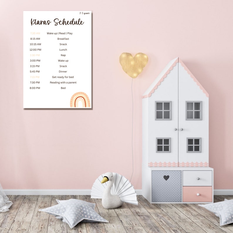 EDITABLE Two Year Old to Three Year Old Schedule | Instant Download or ...