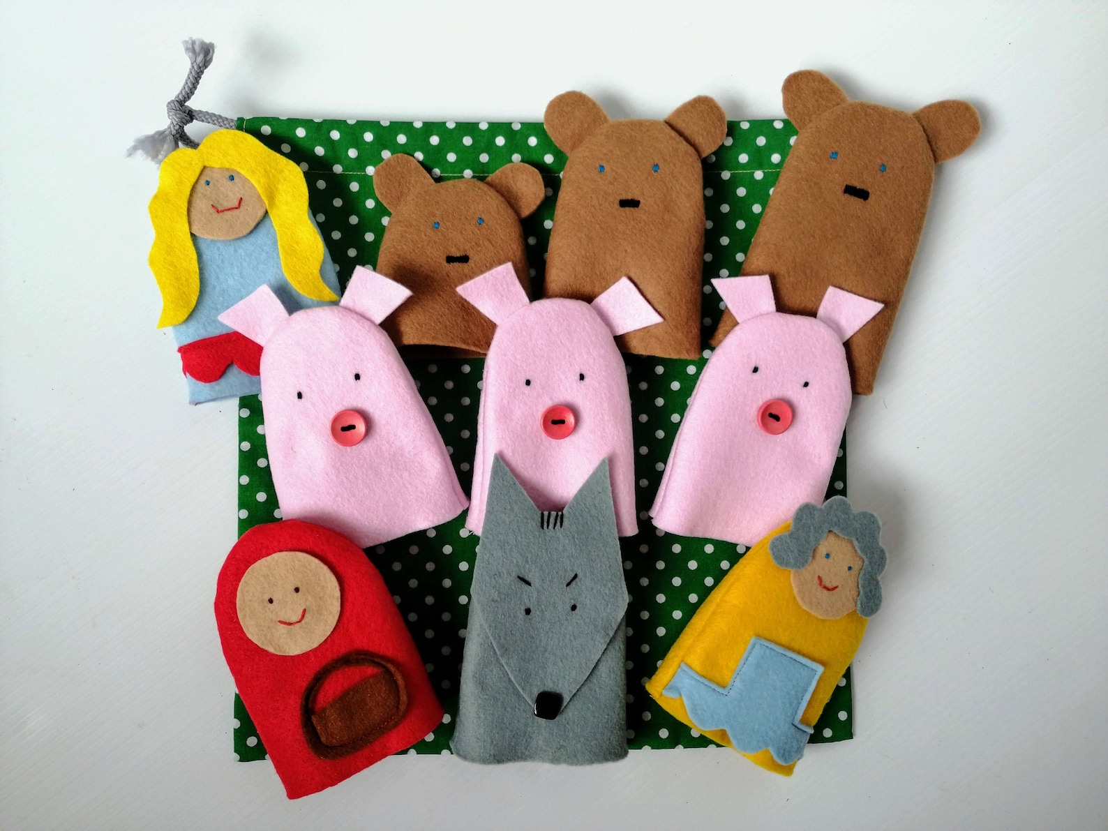 Fairy-tale Family // Handmade Storytelling Puppets // Children - Etsy