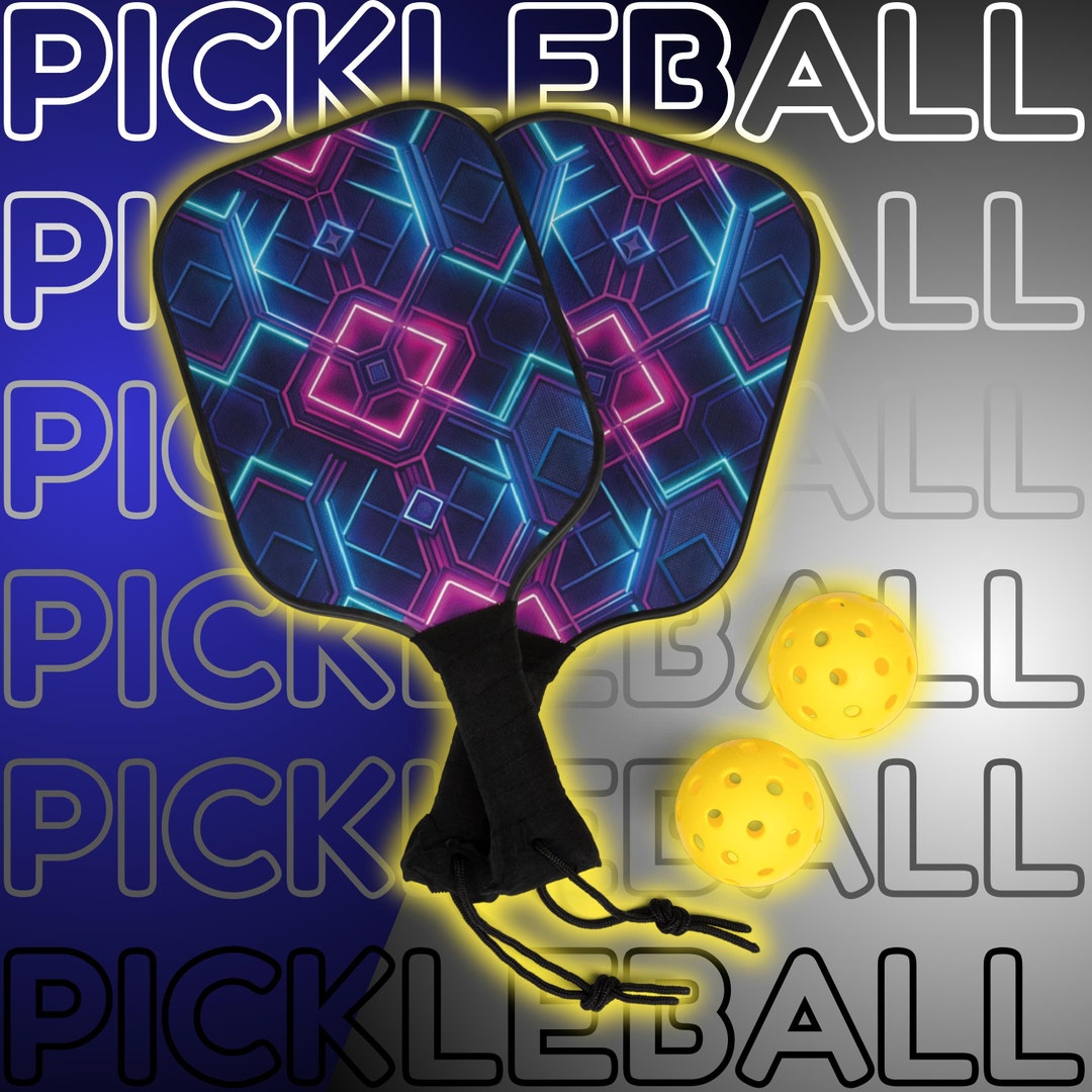 Neon Pickleball Set, Pickleball Paddle Set, Pickleball Equipment ...