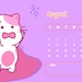 2024 Printable Cute Cat Calendar All 12 Months Horizontal - Etsy